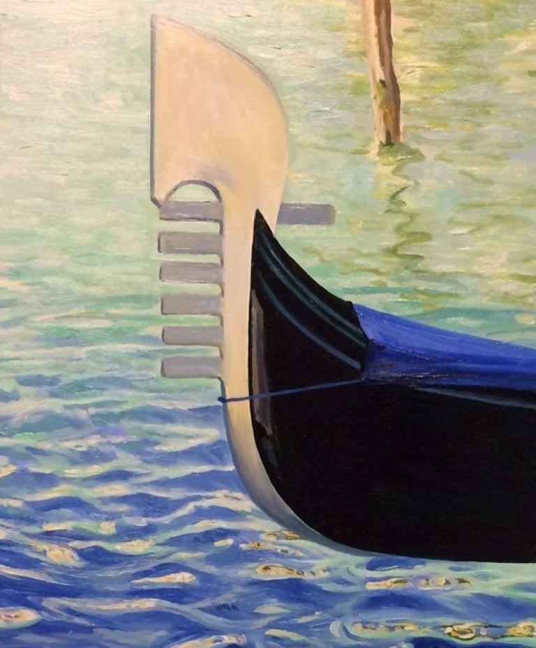 Joseph Genova - Two Gondolas, Venice, original photorealistic ...