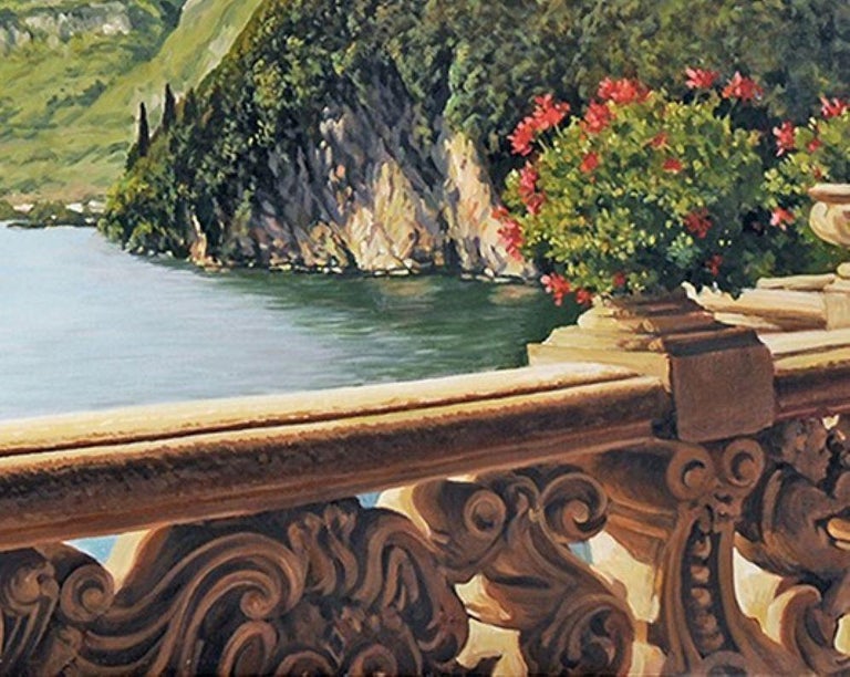 Joseph Genova - Vue de la Villa Balbaniello:: paysage italien réaliste ...
