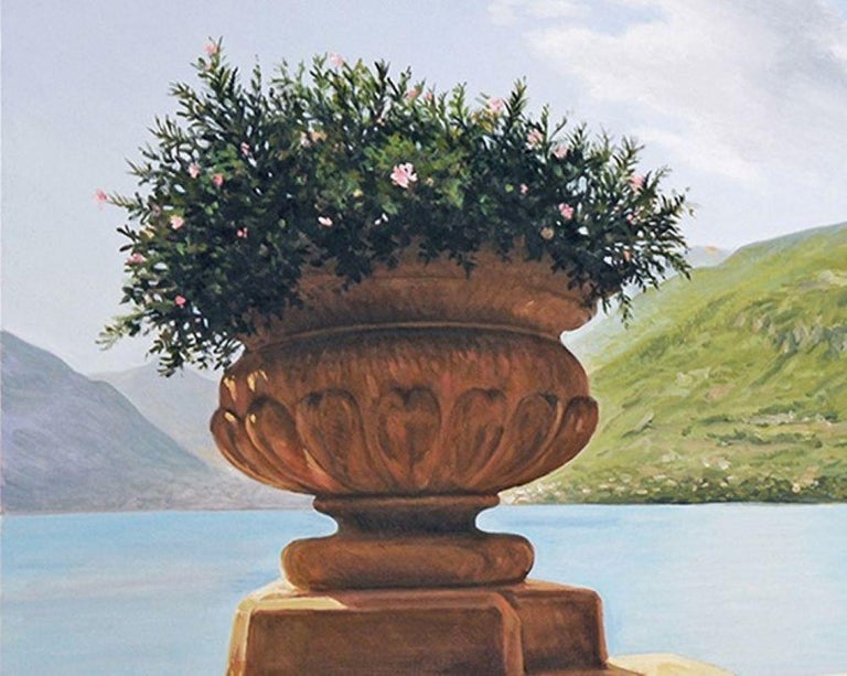 Joseph Genova - Vue de la Villa Balbaniello:: paysage italien réaliste ...