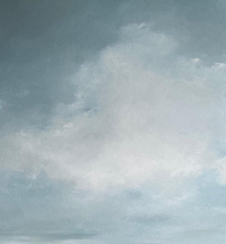 Elizabeth Sabine - Red Boat Drifting, original 36x24 contemporary ...