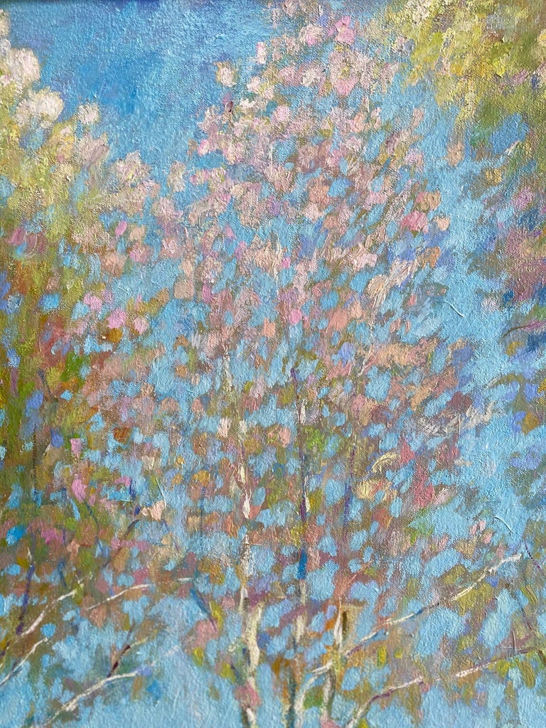 Eugene Maziarz - Light Through the Trees, original 30x40 expressionist ...