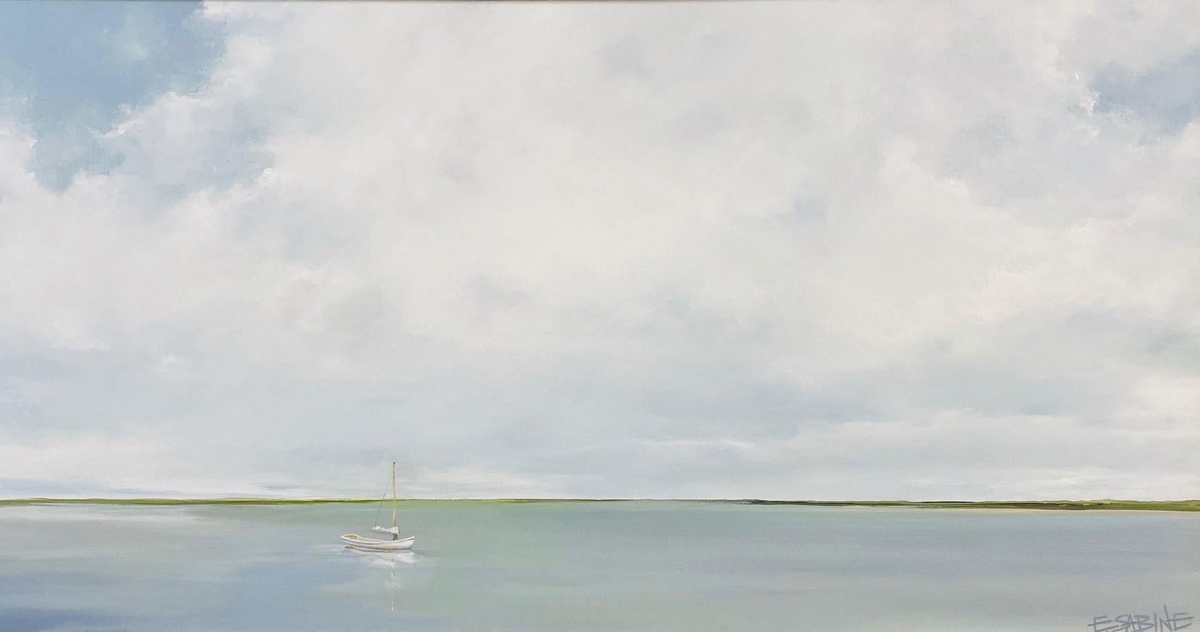 Elizabeth Sabine - Seascape No. 110-AL, original 24x48 contemporary ...