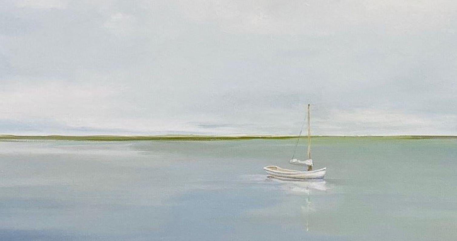 Elizabeth Sabine - Seascape No. 110-AL, original 24x48 contemporary ...