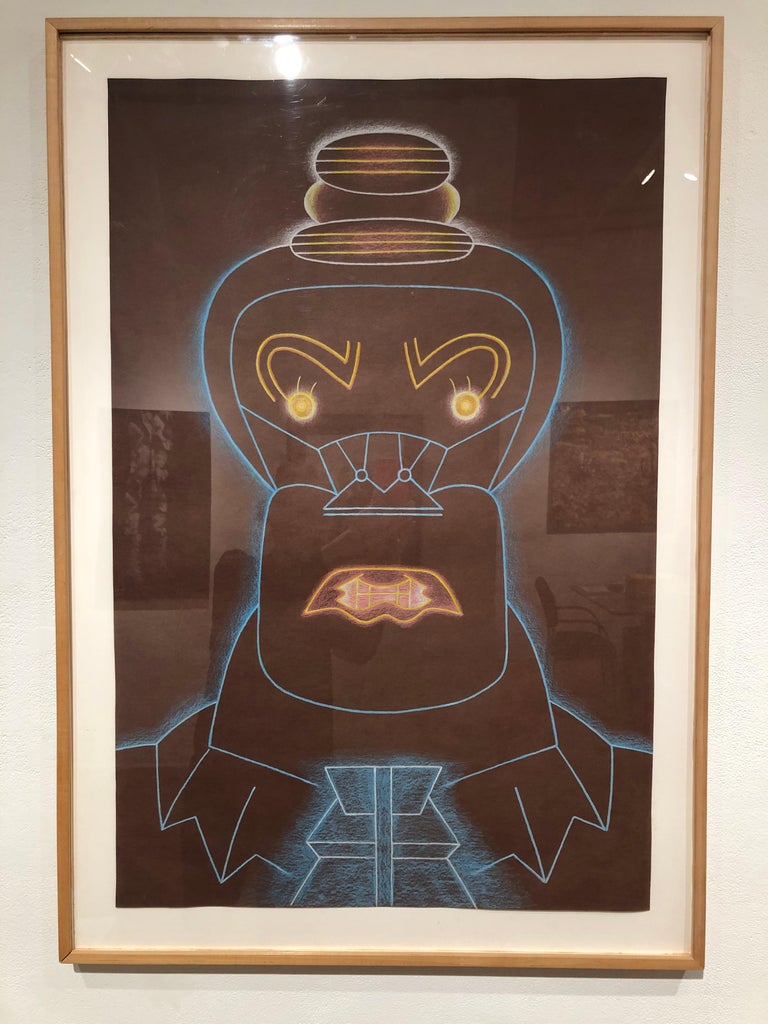 Karl Wirsum - Imagist Original Color Pencil Drawing, Henry's Over the ...