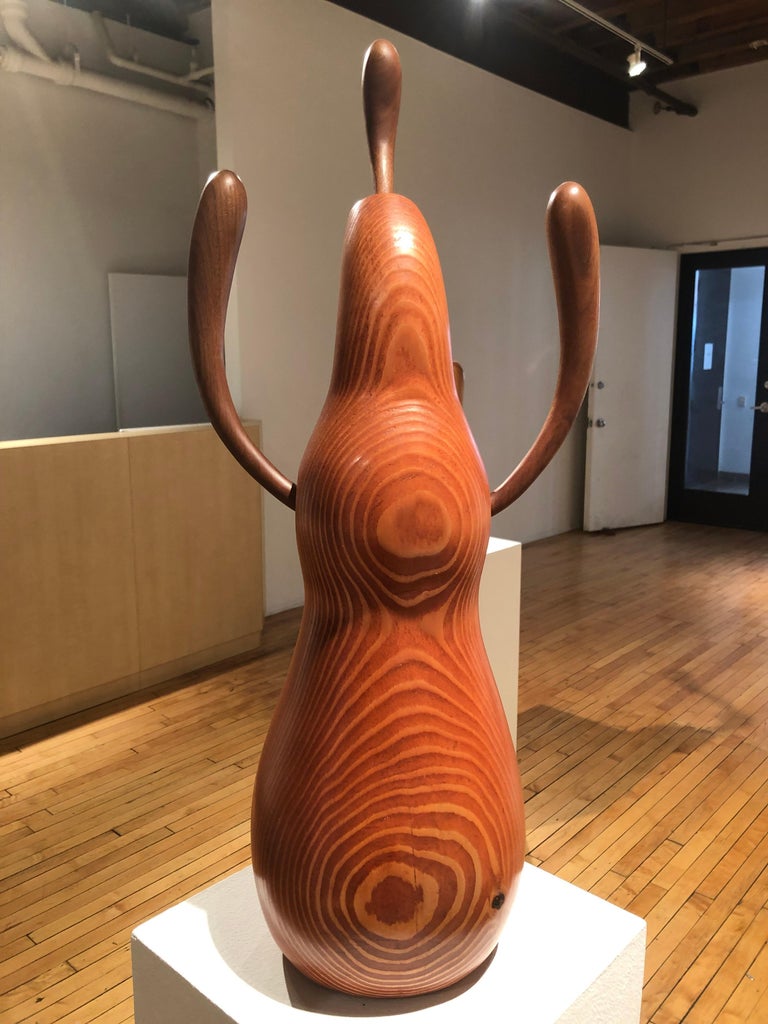 John Maloof - Abstract Sculpture in Reclaimed Wood, Pine and Walnut ...