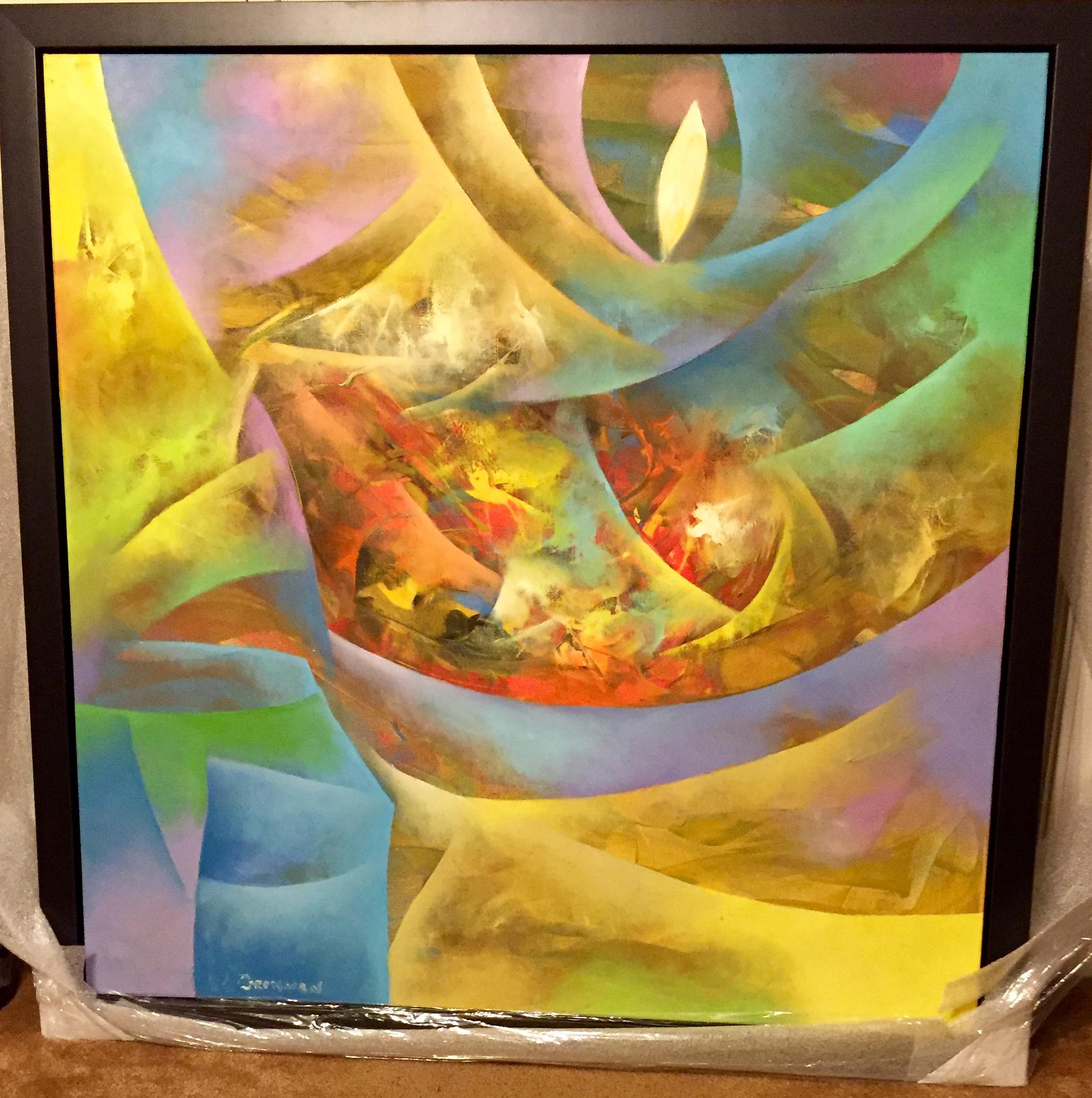 Eduard Grossman - Noah's Messenger II - Original oil on canvas painting ...