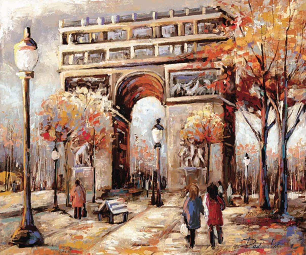 Redina Tili - Blue Mountain version XV - Original oil on canvas ...