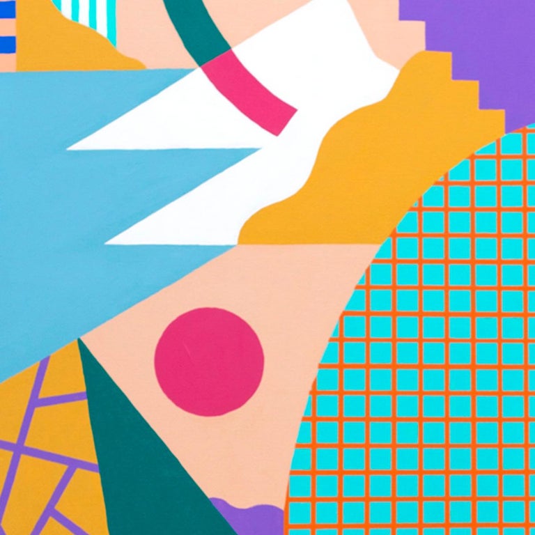 Mireia Ruiz - Abstract 110 - Painting, Pop Art, Landscape, Contemporary ...