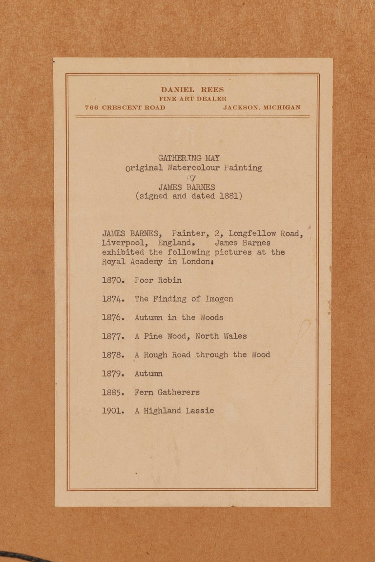 James Barnes - James Barnes (1870-1923) "Gathering May" An Exceptional ...