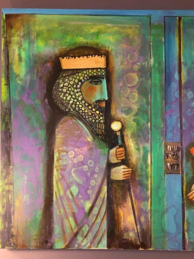 Nasser Ovissi - Nasser Ovissi, (Iranian, Born 1934) "Darius and Atossa ...