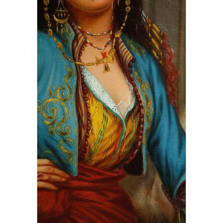 Oregon Wilson - Oregon Wilson "Gypsy Dancer" Orientalist Oil Painting ...
