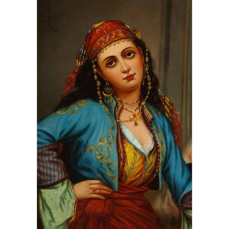 Oregon Wilson - Oregon Wilson "Gypsy Dancer" Orientalist Oil Painting ...