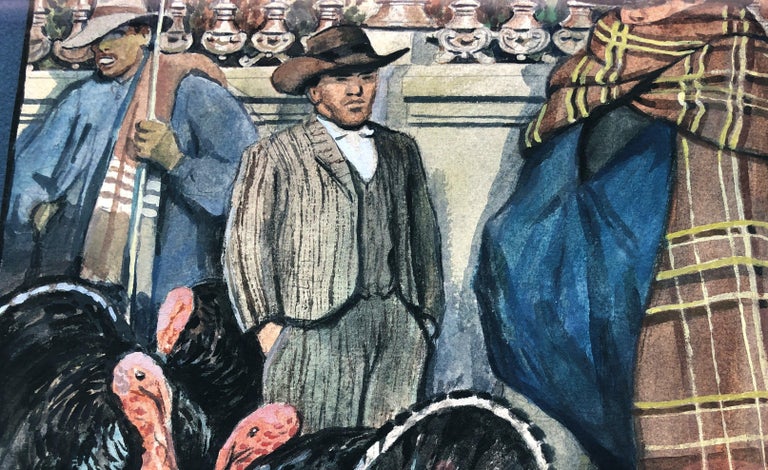 Ricard Opisso Sala - Turkey sellers spanish modernism watercolor For ...