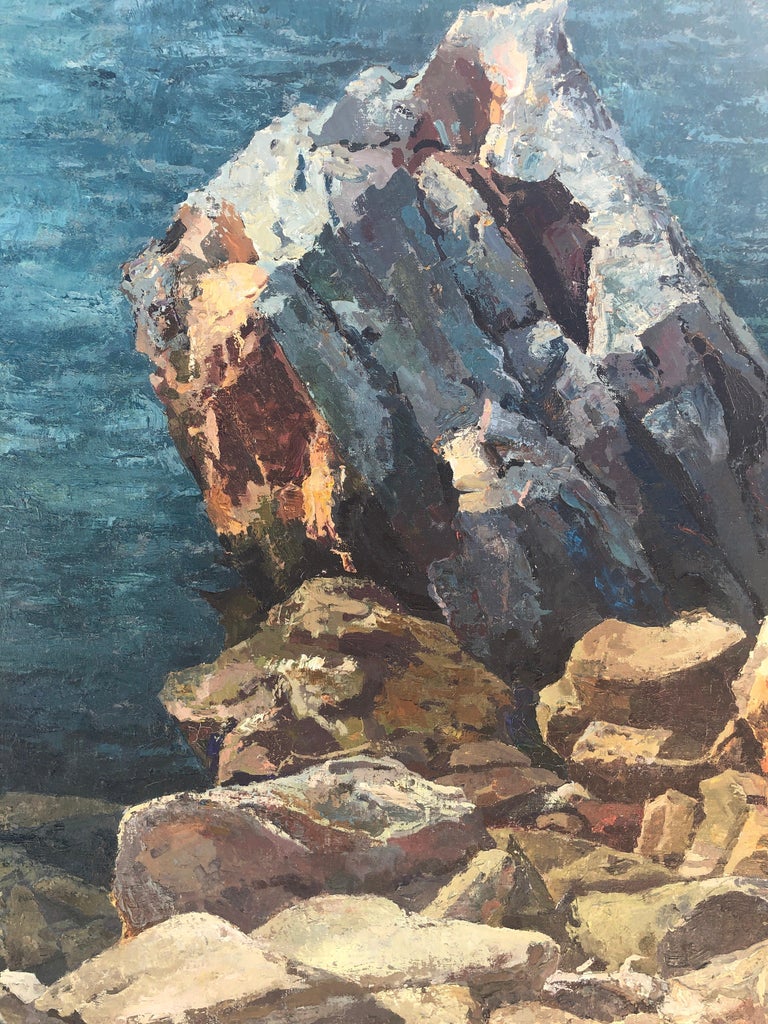 Francesc Poch Romeu - Menorca seascape original oil on canvas painting ...