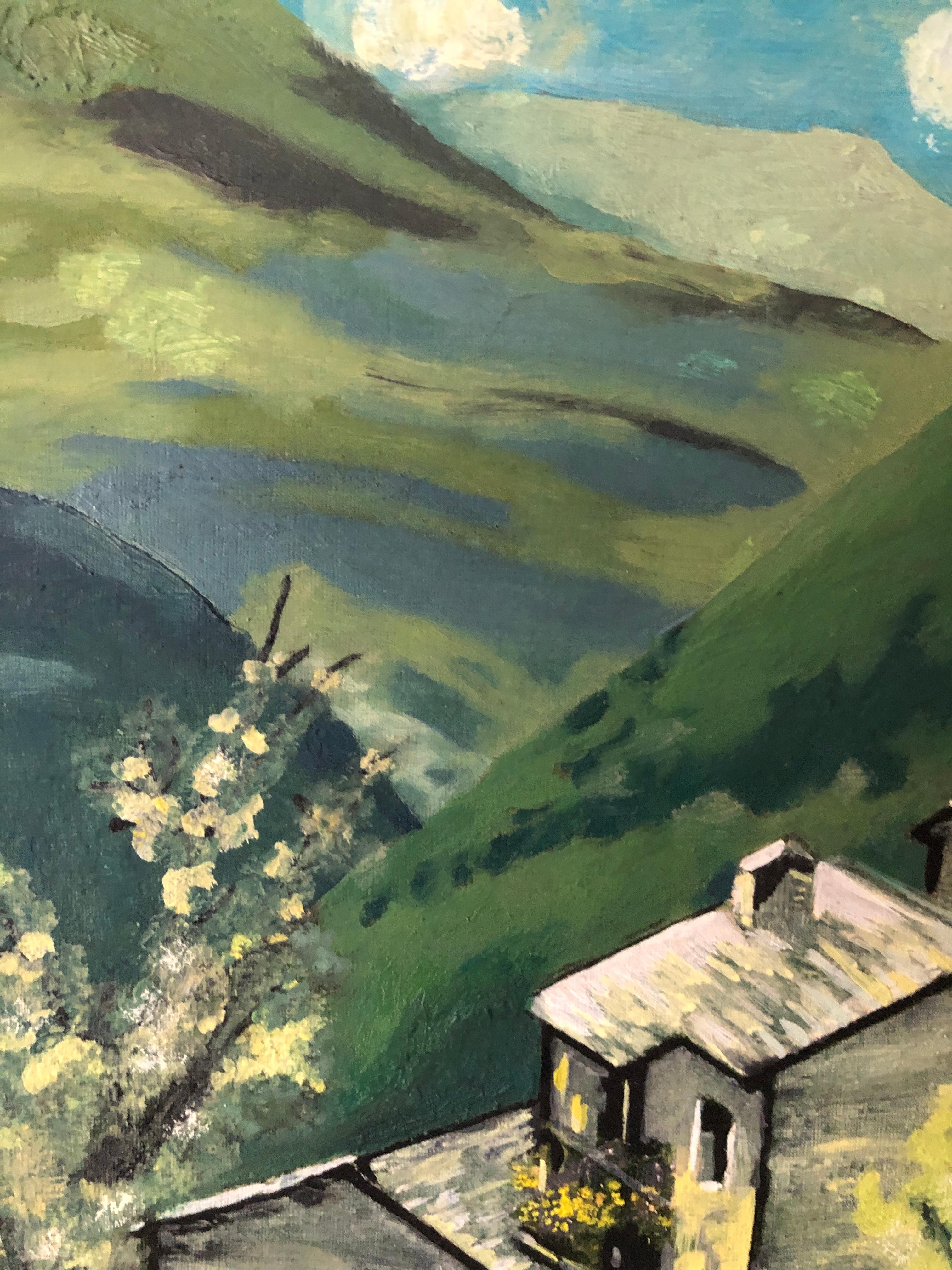 Josep Maria Prim - Les Angles landscape France oil on paper at 1stDibs ...