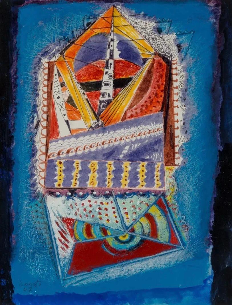 Piero Dorazio - Italian Abstract Work on Paper Color Field Non ...