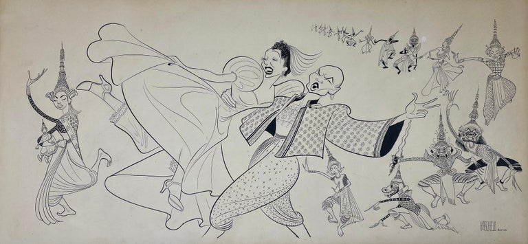 Albert Al Hirschfeld - "King and I" Orig 1951 Broadway Drawing ...