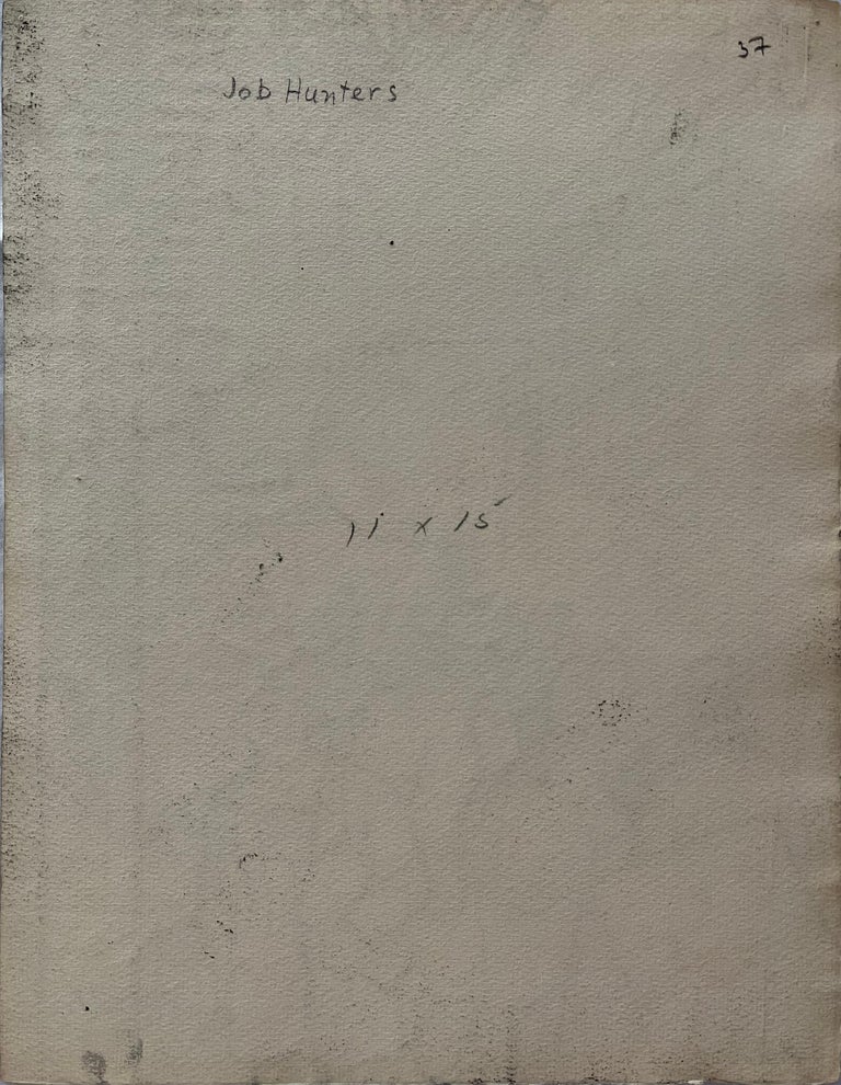 William Gropper - Job Hunters WPA Depression Era Mid 20th Century ...