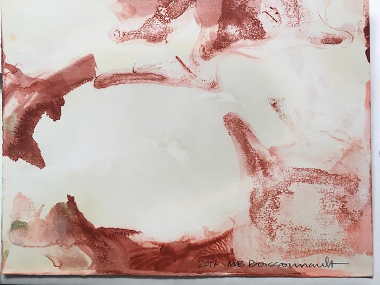 Mb Boissonnault - "Wave #4" Abstract Contemporary Art, Oil on Paper For ...
