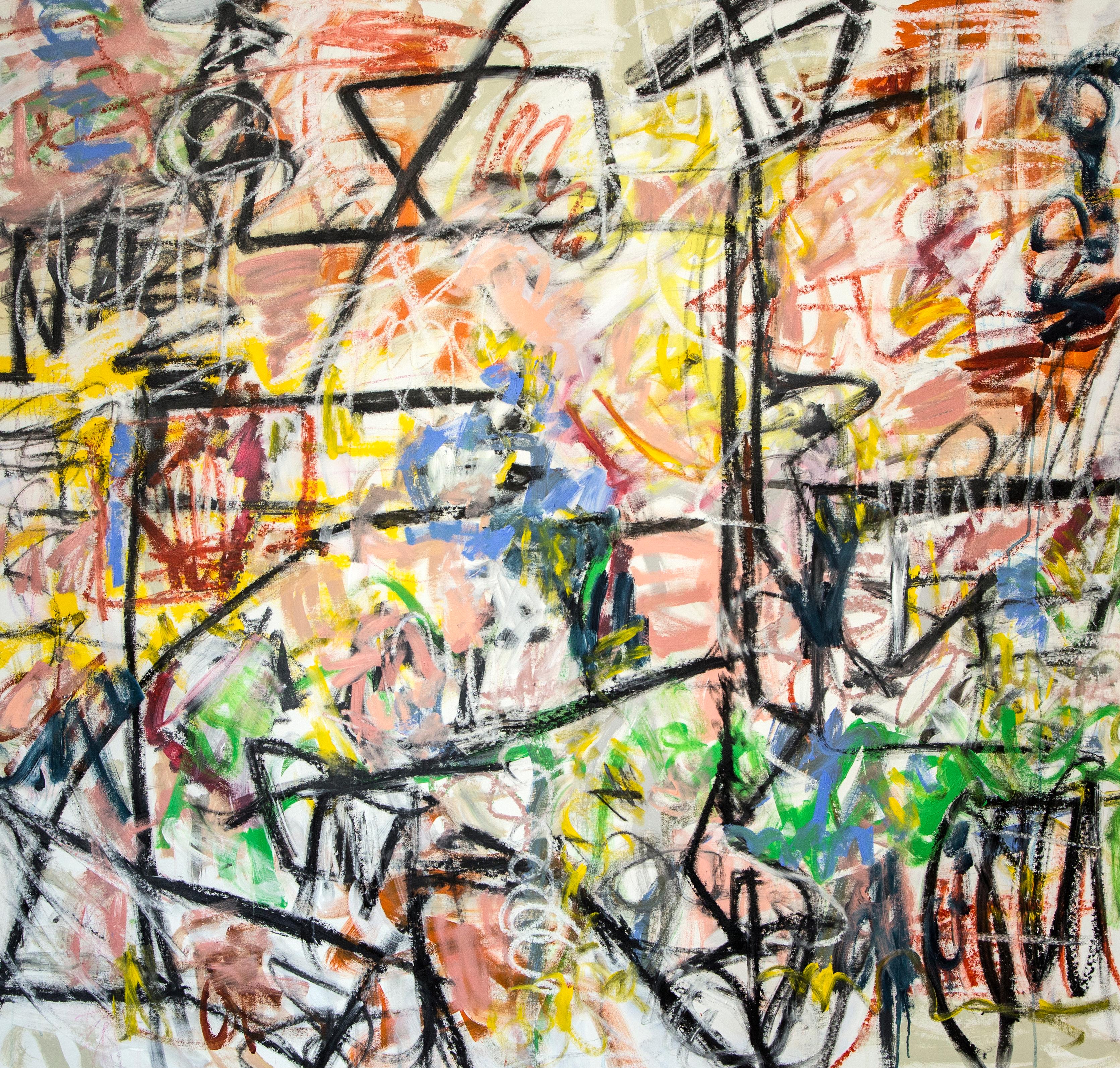 Rose Masterpol - "Relativity" Abstract Art Acrylic on Canvas For Sale ...