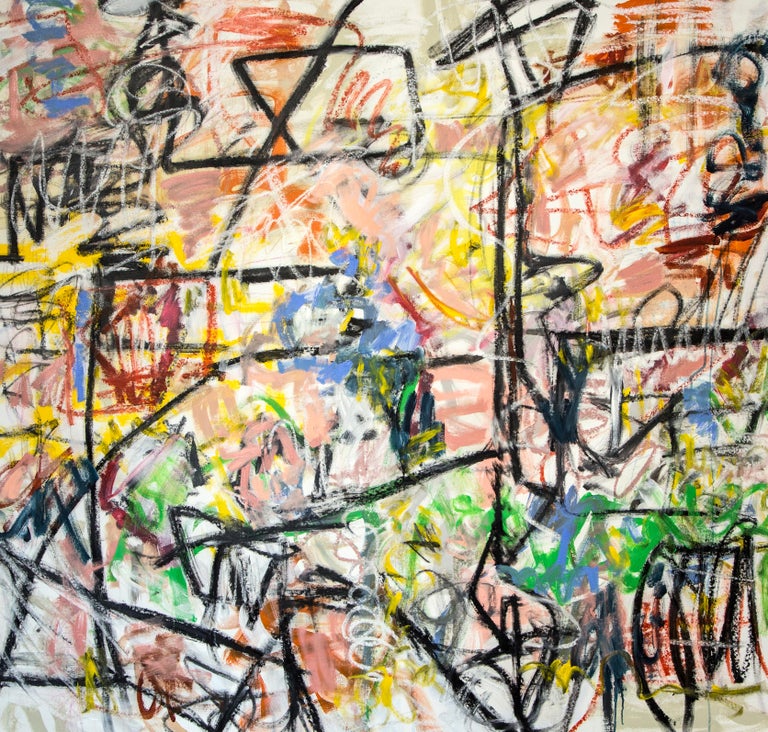 Rose Masterpol - "Relativity" Abstract Art Acrylic on Canvas For Sale ...