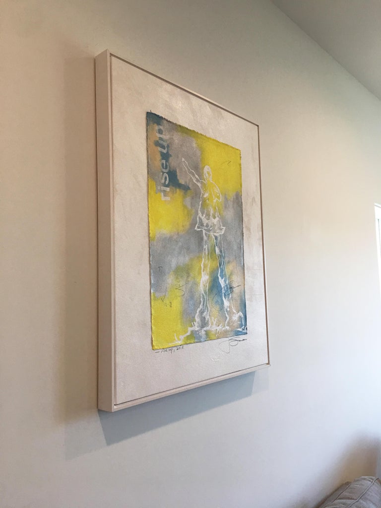 Joan Scheibel - "Rise Up" - Acrylic and Graphite on Canvas, Framed For ...