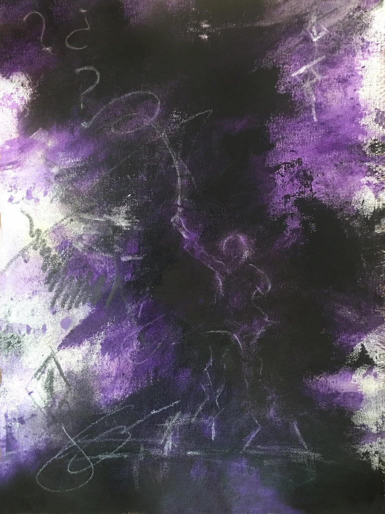 Joan Scheibel - "Maestro #4" - Acrylic and Graphite on Canvas, Framed ...