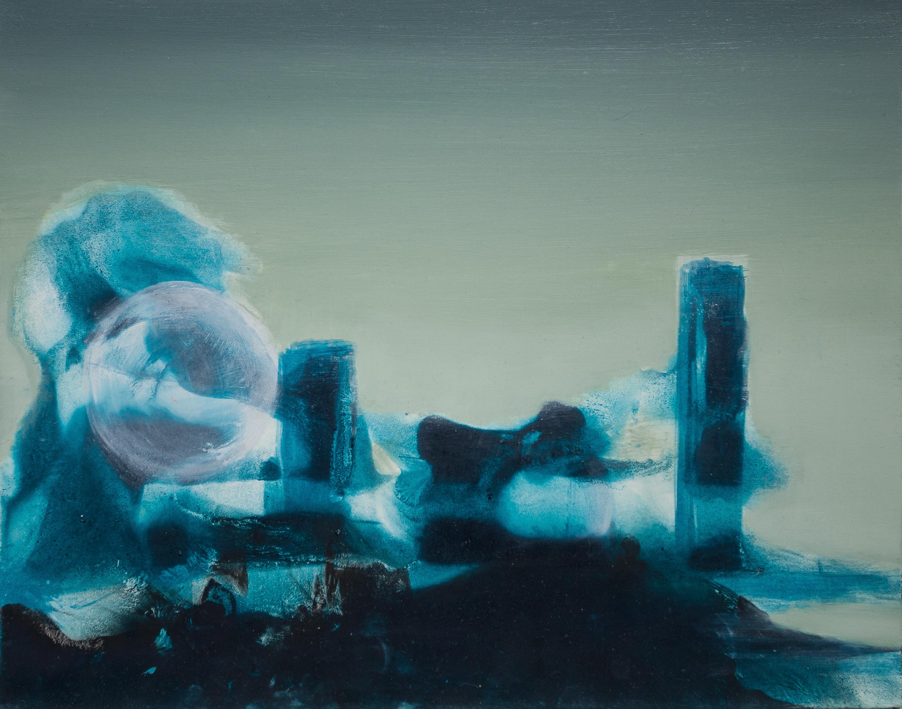 Mb Boissonnault - "Wave #1" Abstract Contemporary Art, Oil on Paper For ...