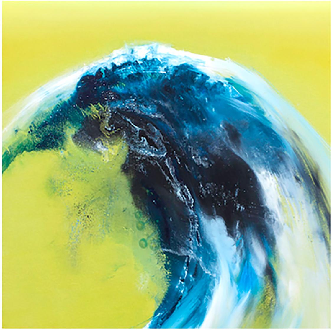 Mb Boissonnault - "Warming" Abstract Contemporary Art, Oil on Synthetic ...