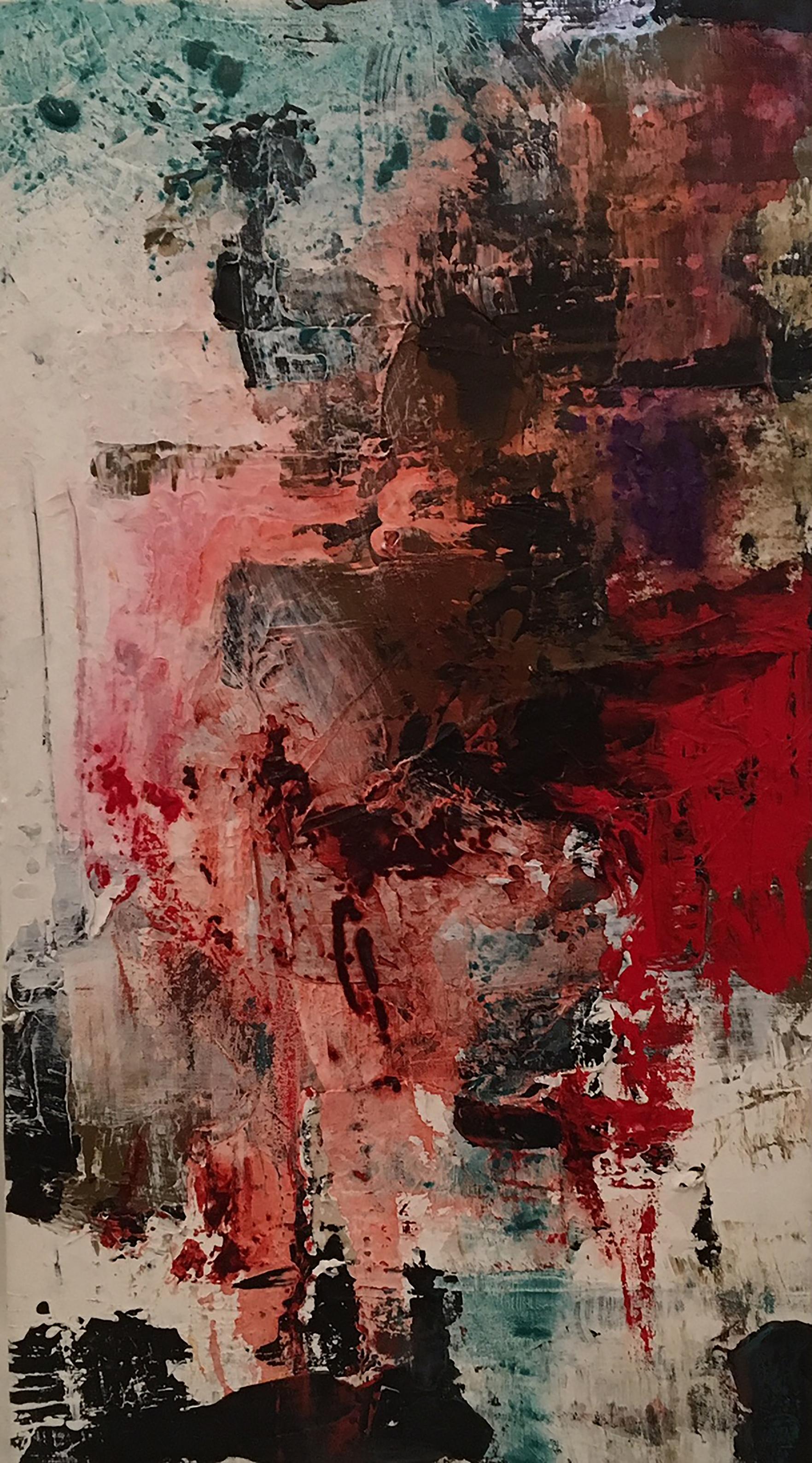 Edward Avedisian - Untitled 067: 1970s Mid-Century Gestural Abstract ...