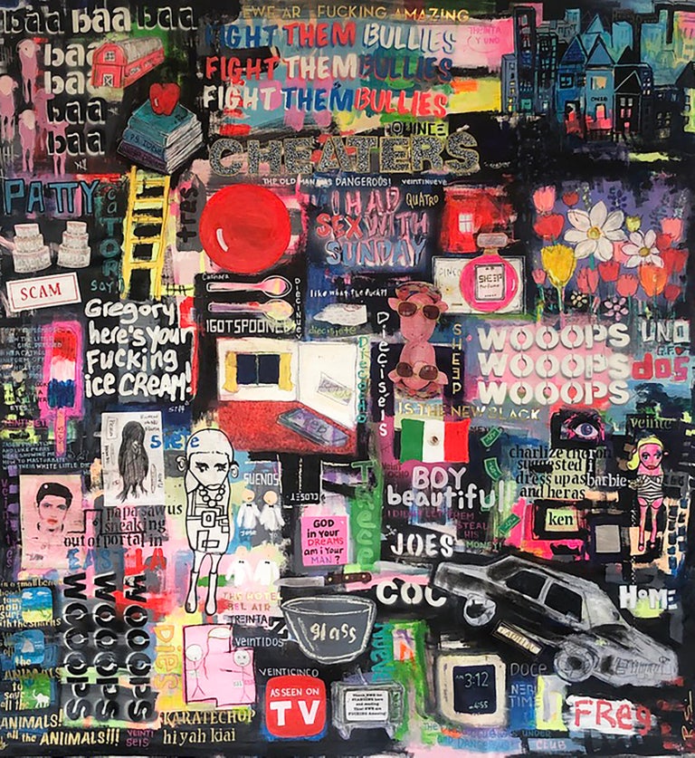 Little Ricky - Dream Project #3, acrylic, spray paint, graphite, mixed ...