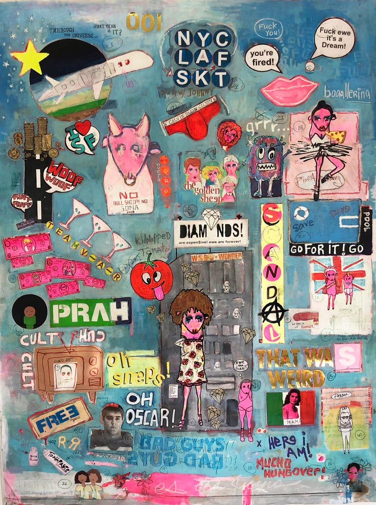 Little Ricky - Dream Project #4, acrylic, spray paint, graphite, mixed ...