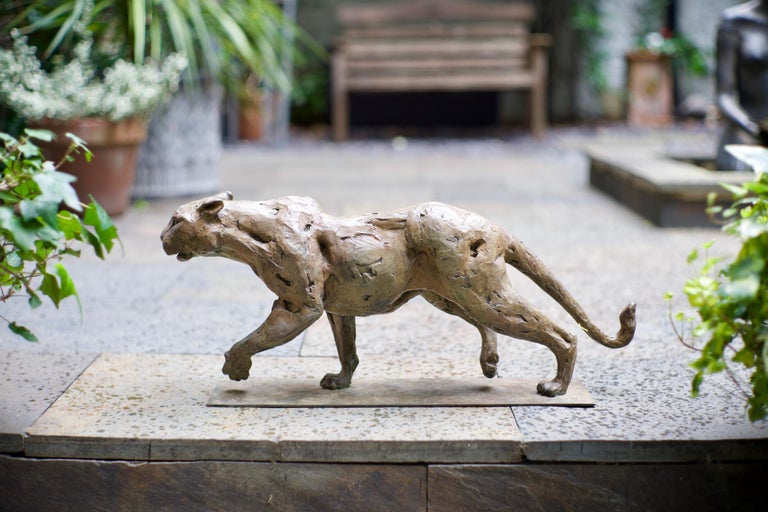 Fred Gordon - Leopard Stalking - Bronze, Wildlife, Leopard ...