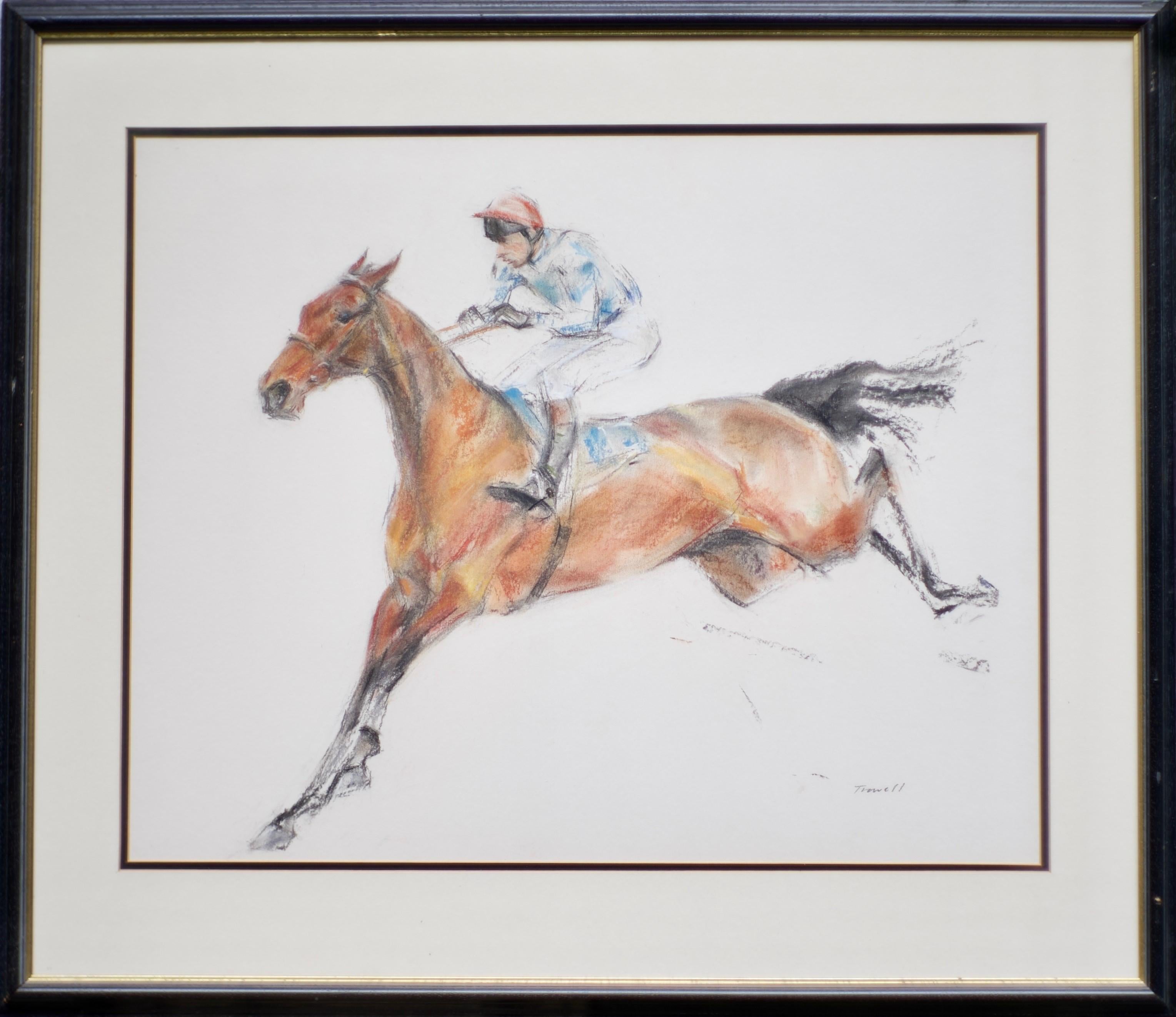 Johnathan Trowell - Study of a Steeplechaser, Equestrian, Racing ...
