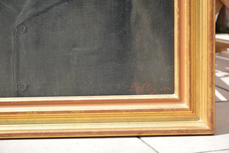 Auguste Emile Bellet - Mr Poisson Portrait For Sale at 1stDibs