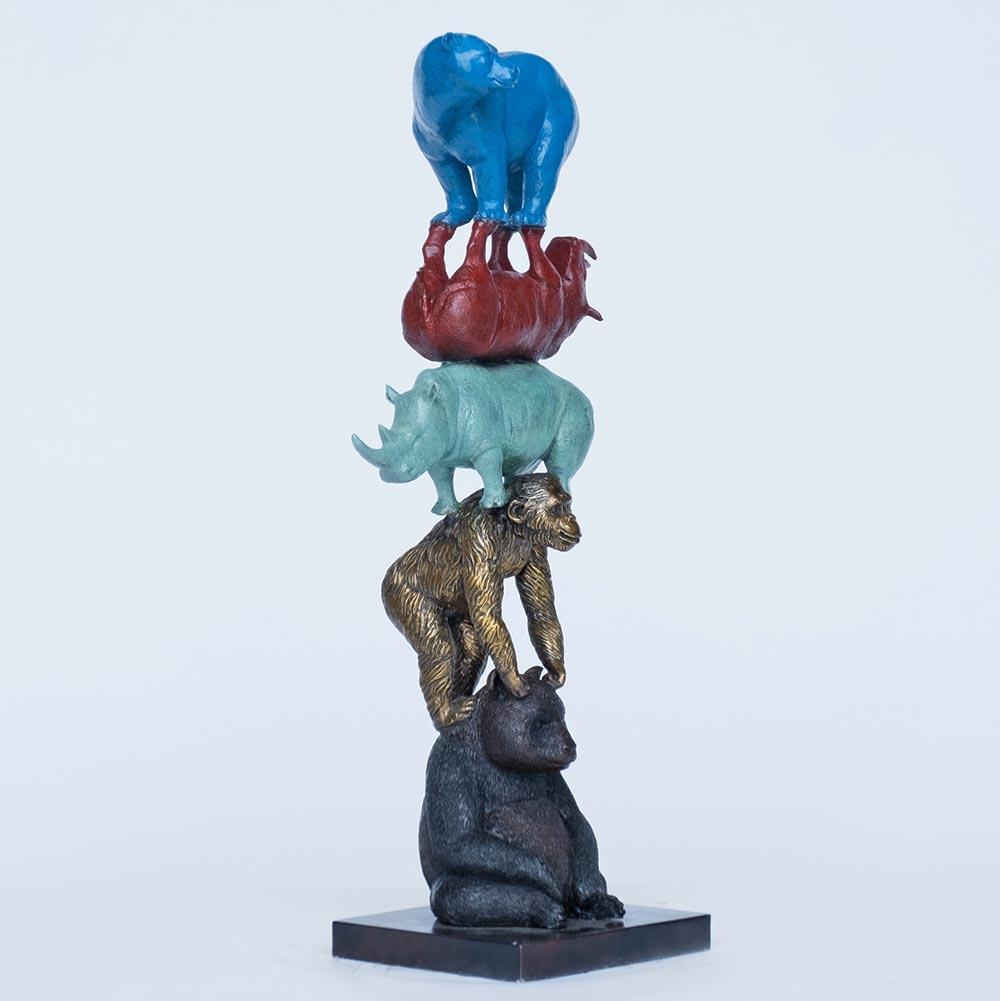 Gillie and Marc Schattner - Authentic Bronze Love The Last Stack by ...