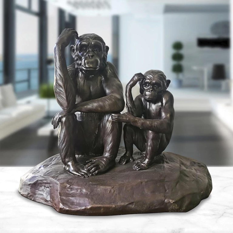 Gillie and Marc Schattner - Authentic Bronze Chimp Imitation Medium ...