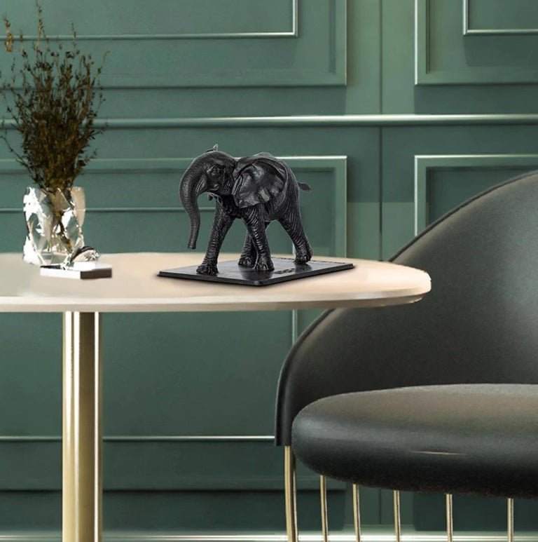 Gillie and Marc Schattner - Authentic Bronze Orphan Mbegu Elephant ...