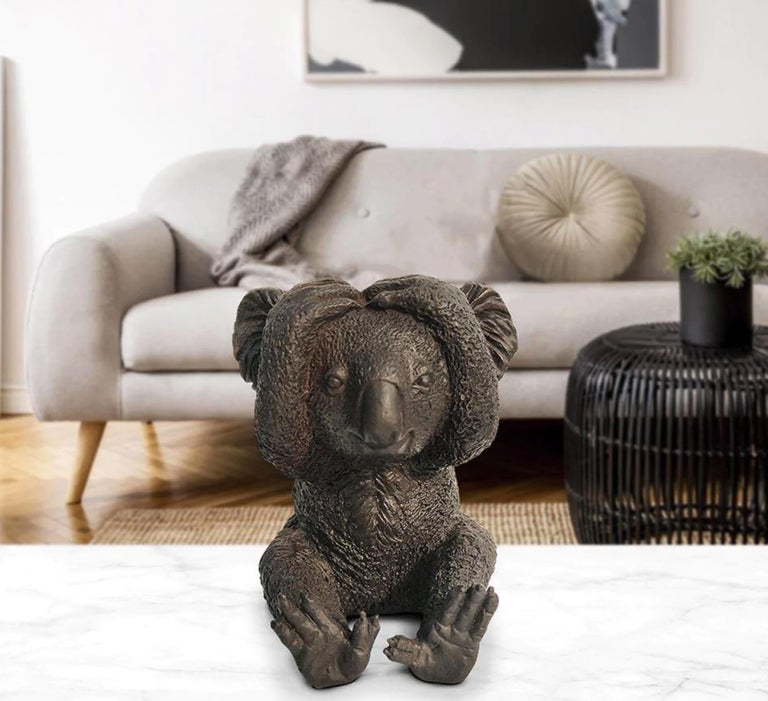 Gillie and Marc Schattner - Authentic Bronze Kevin The koala feels shy ...