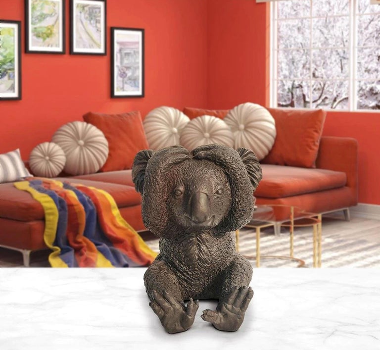 Gillie and Marc Schattner - Authentic Bronze Kevin The koala feels shy ...