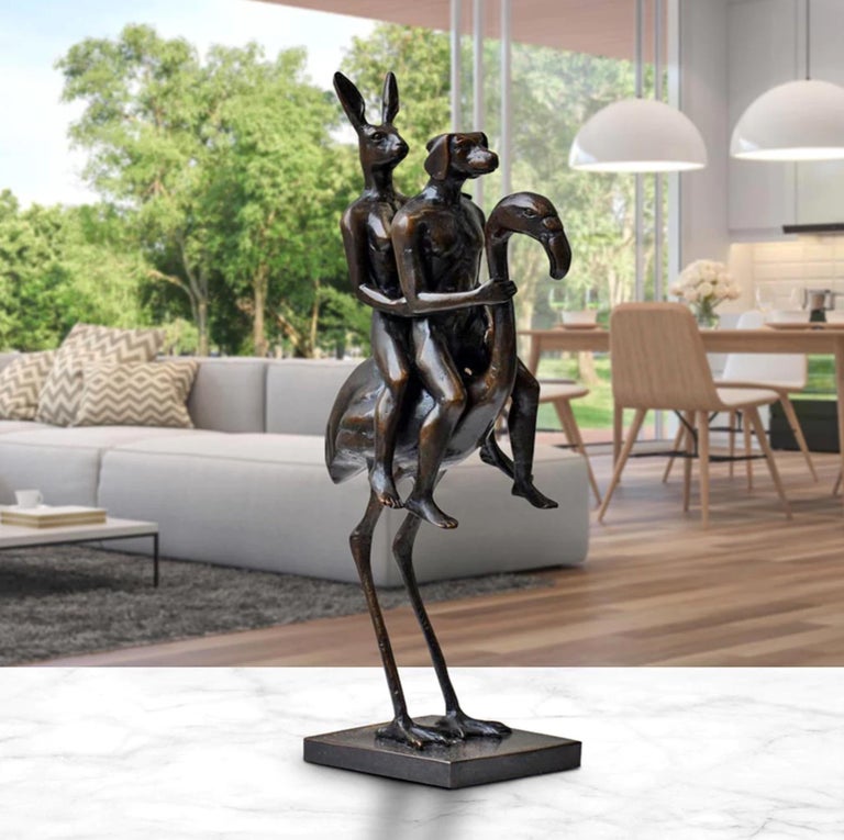 Gillie and Marc Schattner - Authentic Bronze They were the flamingo ...
