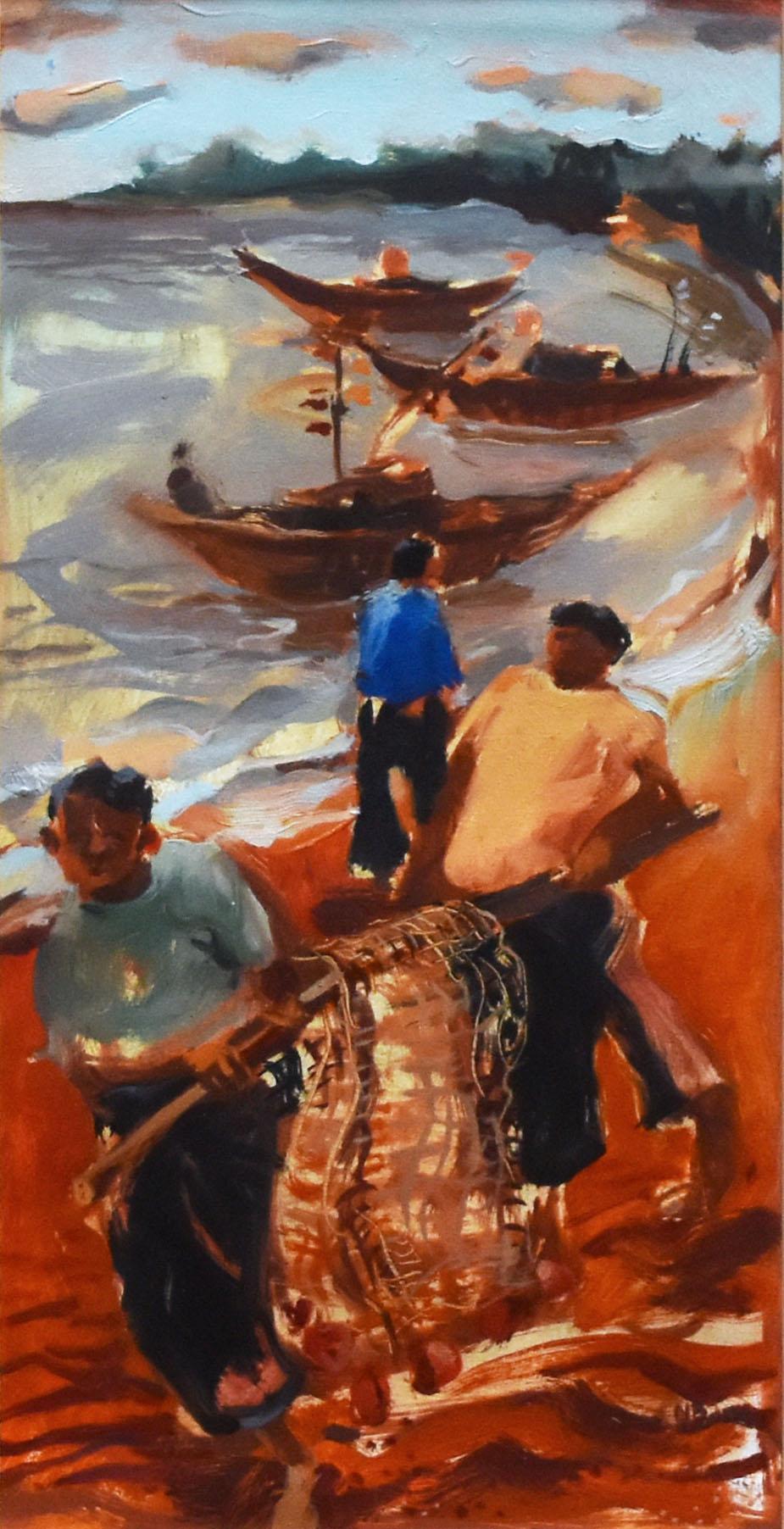 Nicola Bealing - The Sewing Machine by Nicola Bealing- Oil Paint ...