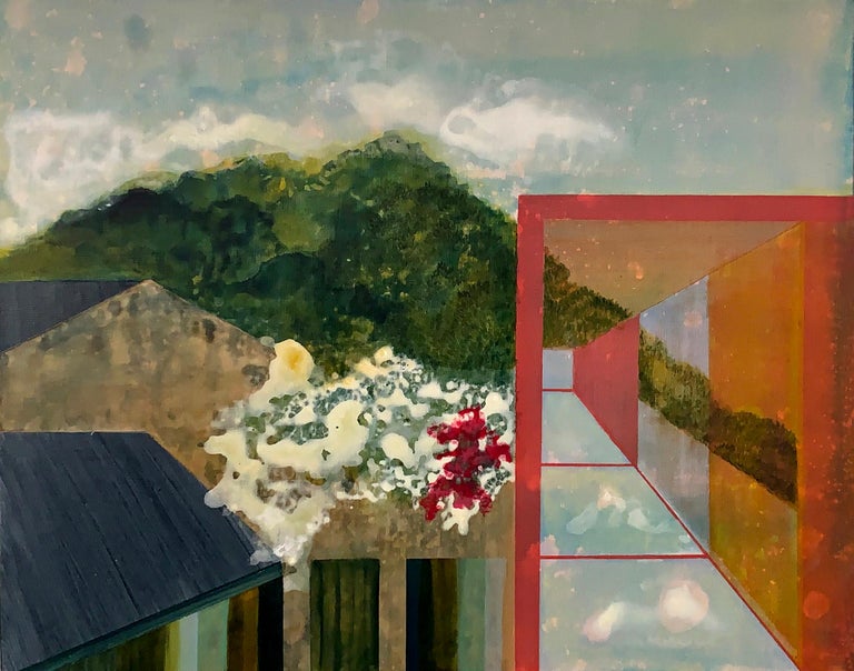 Morakot Ketklao - Bougainvillea abstract painting with nature and ...