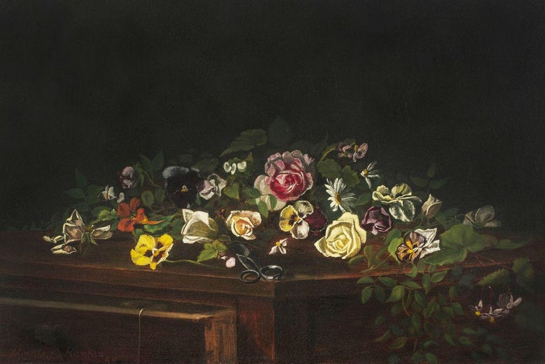 Minnie Rankin Wyman - Tabletop Bouquet, 1888, Floral Still Life by ...