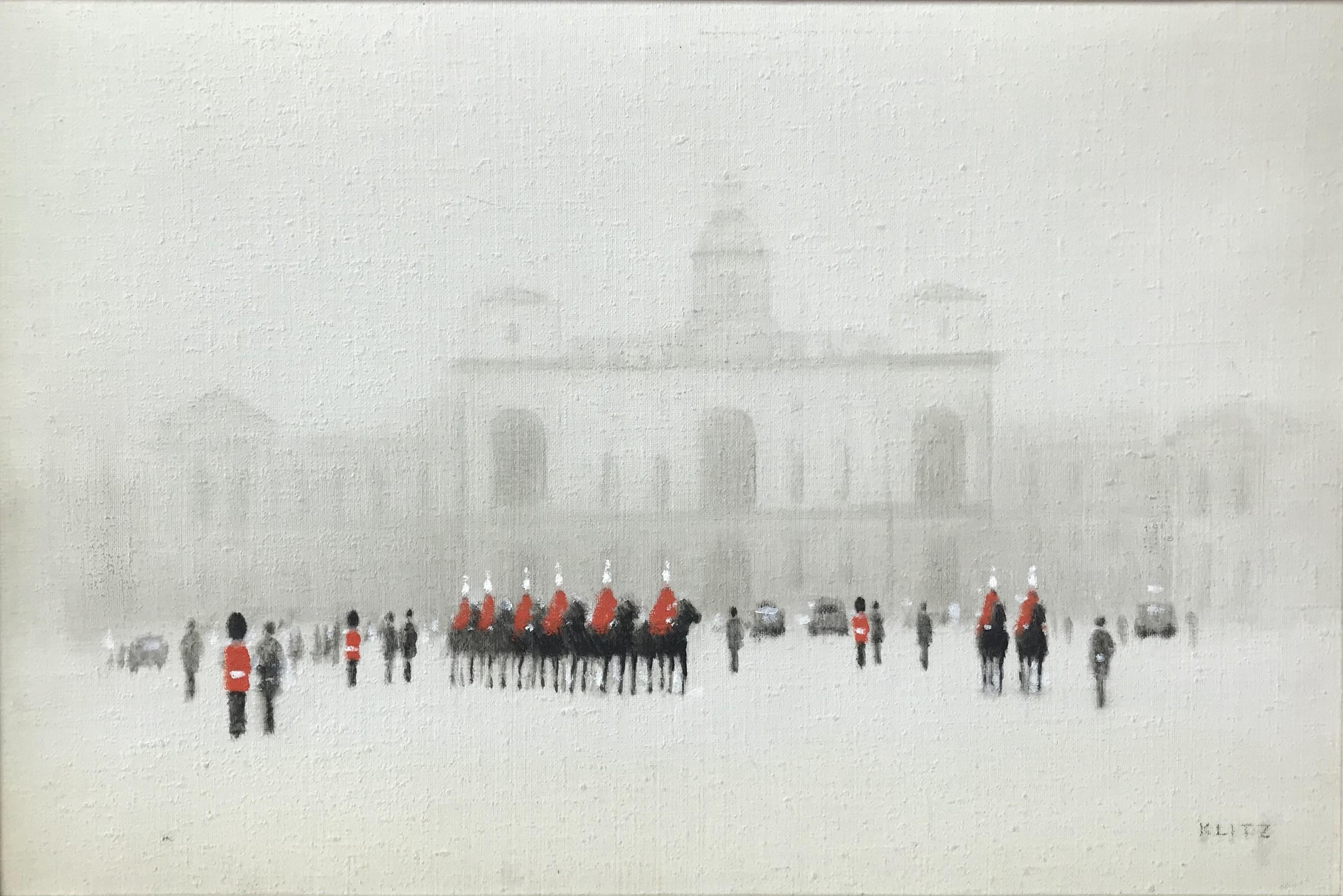 Anthony Springer - Rainy Day in the Village, Vintage Painting of New ...