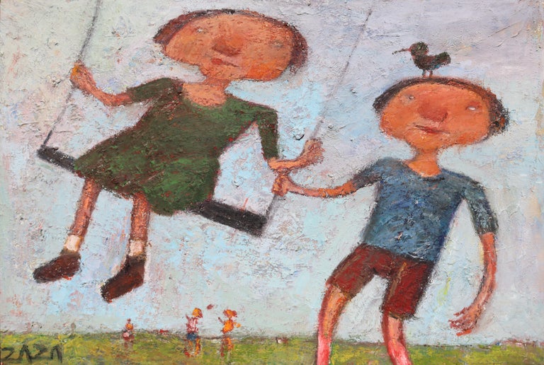 Zaza Khabuliani - Children Swinging For Sale at 1stDibs