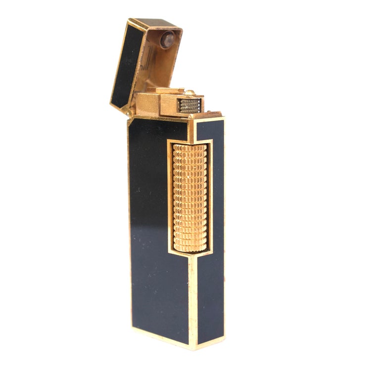 Unknown - Dunhill 18k Gold Plated Lighter For Sale at 1stDibs