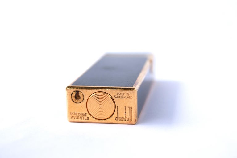 Unknown - Dunhill 18k Gold Plated Lighter For Sale at 1stDibs