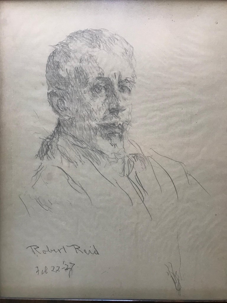Robert Lewis Reid 1 - Self Portrait, February 22nd, 1927 For Sale at ...