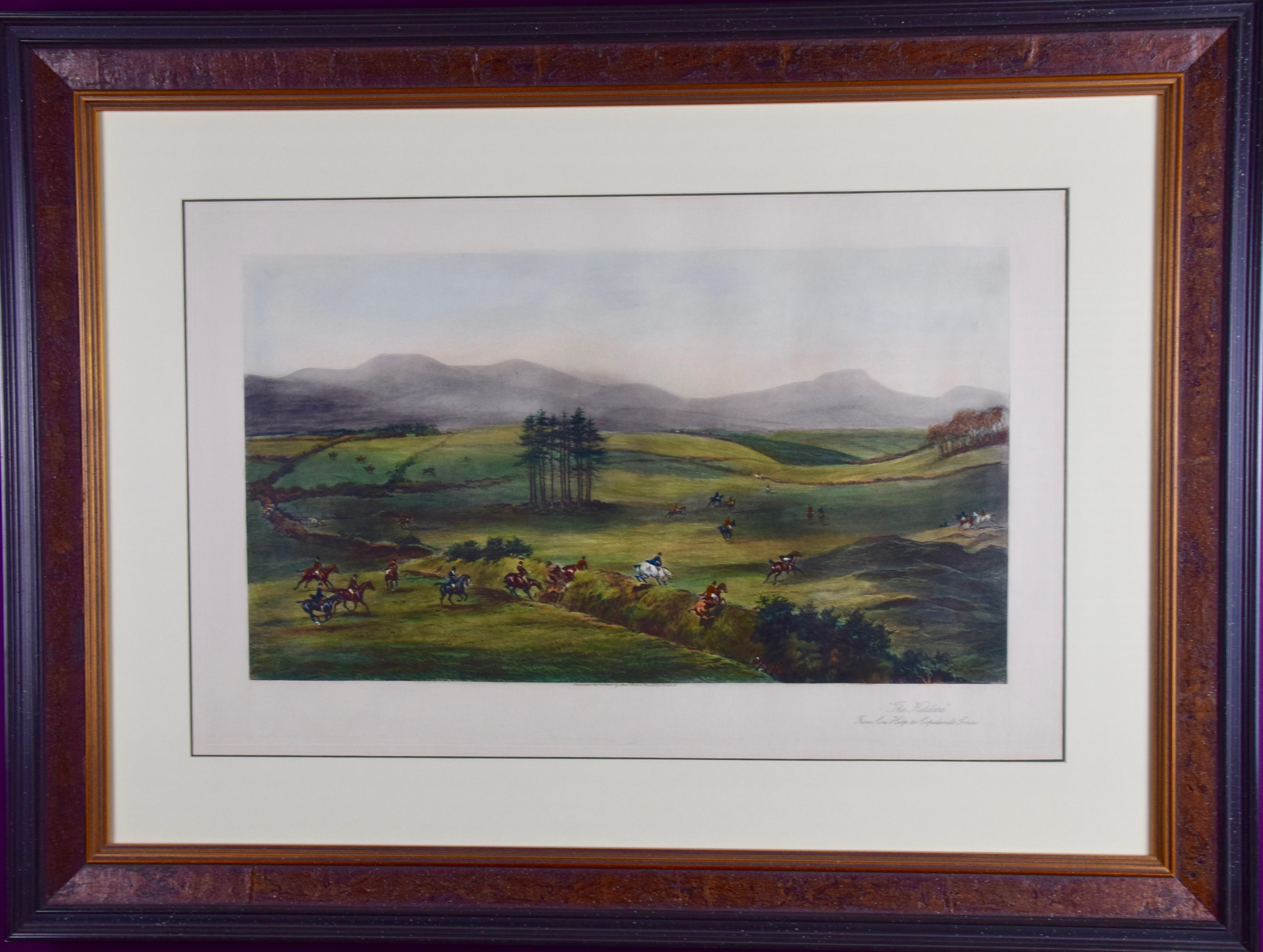 Godfrey Douglas Giles - Hand Colored Lithograph of an Irish Hunting ...